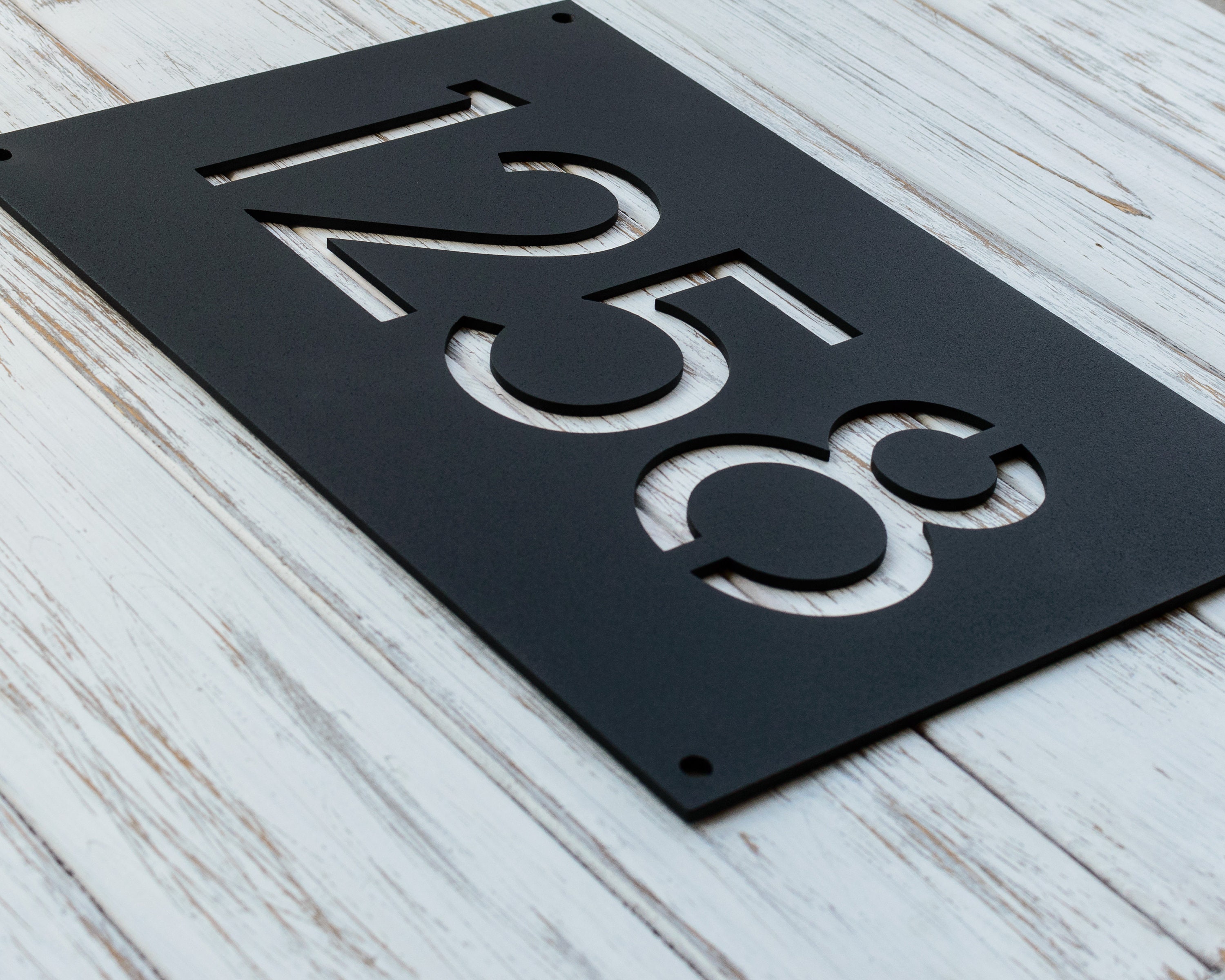 Metal Address Plaque, Modern House Numbers, House Number Plaque ...