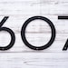 8 Inch Metal House Numbers and Letters, Modern House Numbers, Classic ...