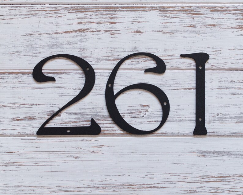 4 Inch Metal House Numbers and Letters Modern House Numbers - Etsy