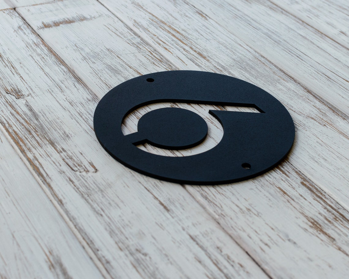 House Number Plaque Metal House Numbers Modern Address Sign - Etsy