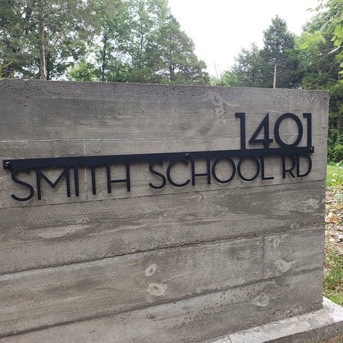 Large house numbers Address plaque Modern address sign for | Etsy