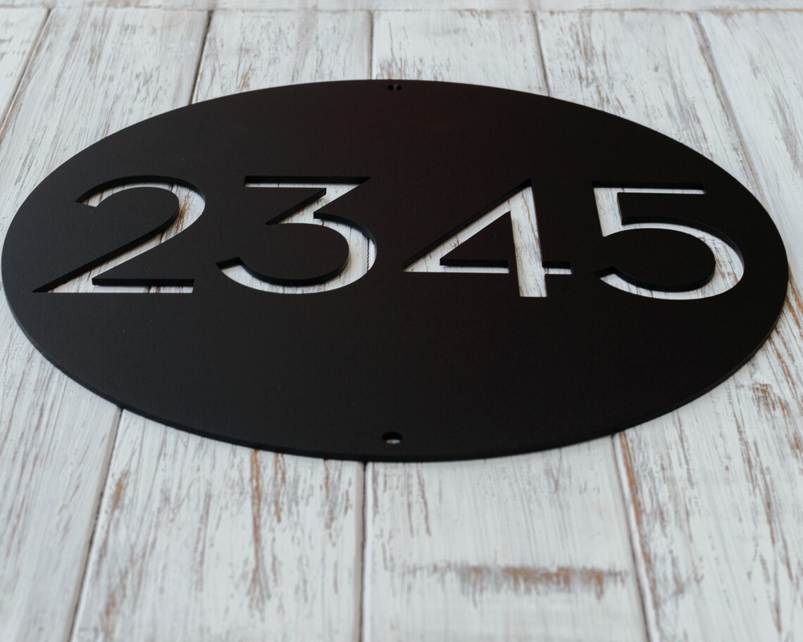 Metal Address Plaque Modern House Numbers House Number - Etsy