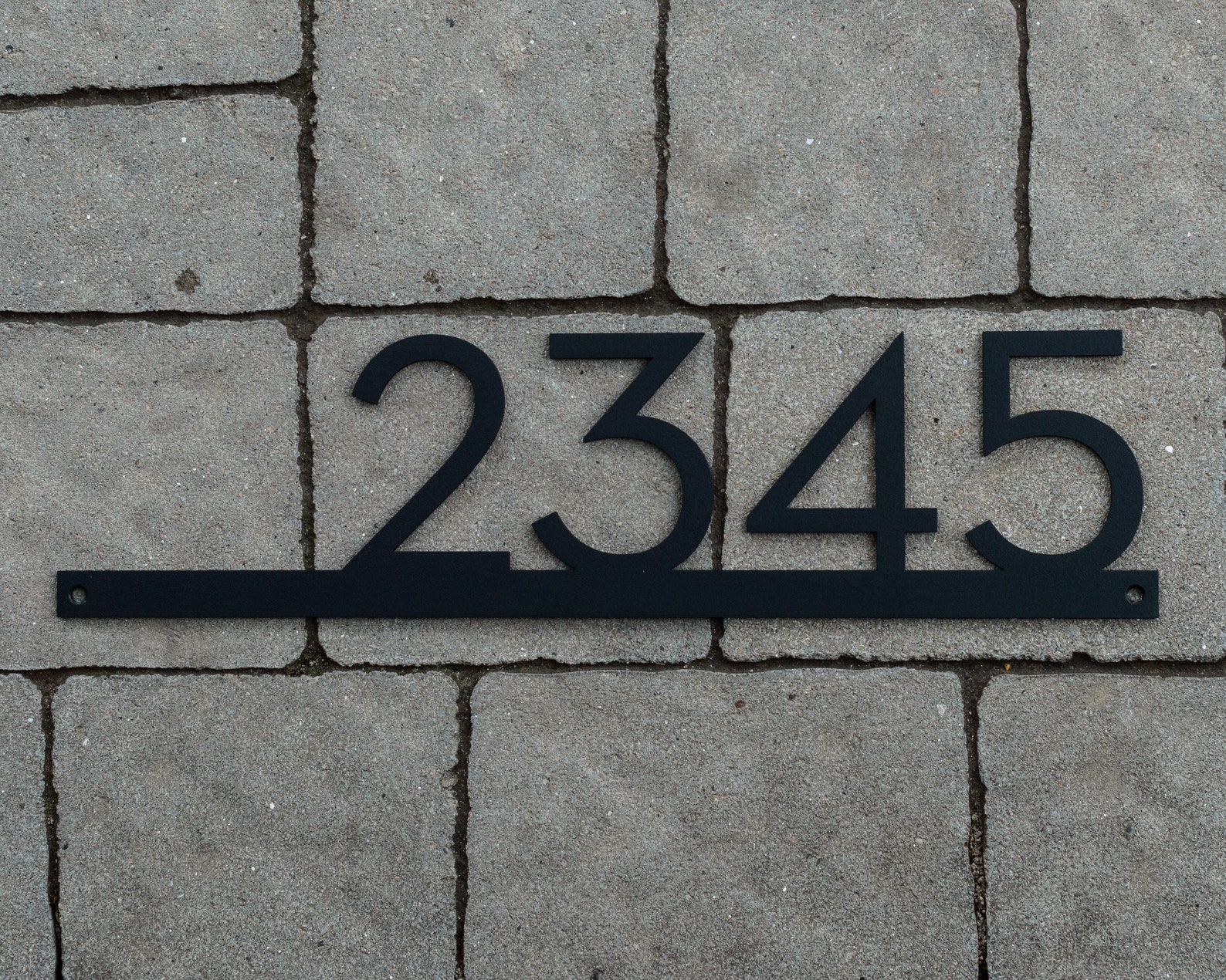 6 Modern House Numbers House Number Plaque Address - Etsy