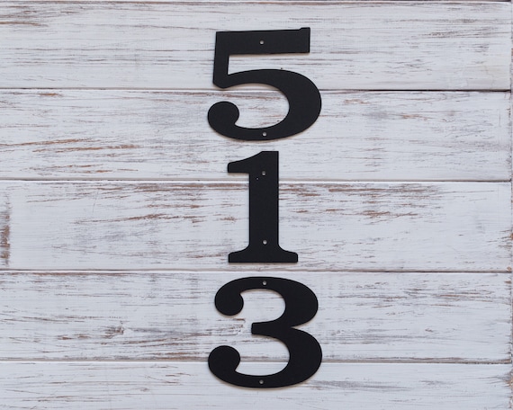 4 Inch Metal House Numbers and Letters Modern House Numbers | Etsy