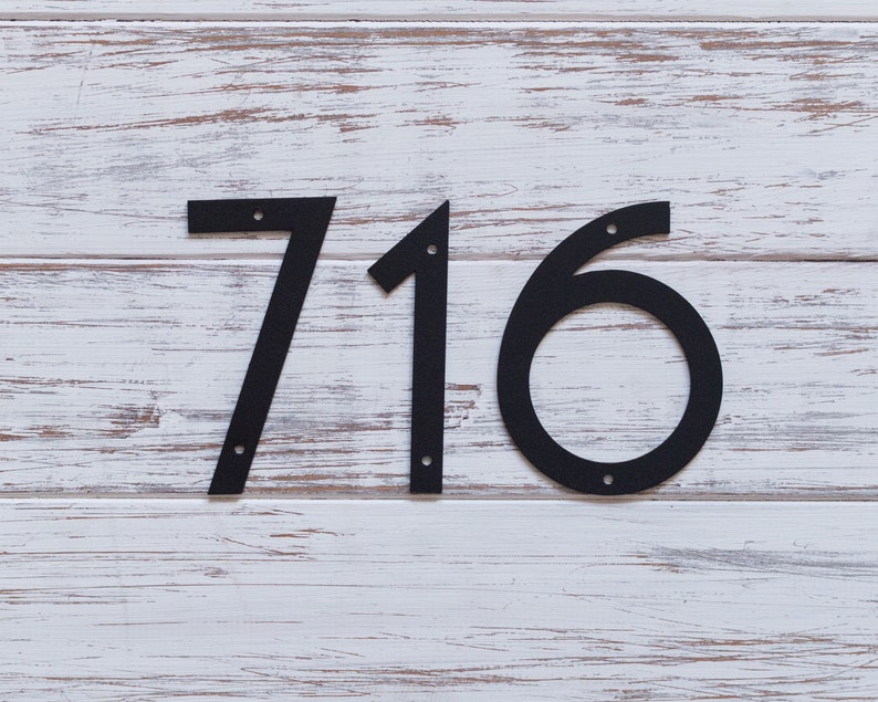 8 Inch Metal House Numbers and Letters 8 Modern House | Etsy