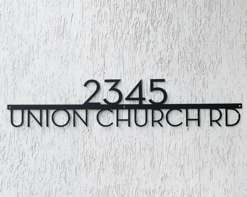 Large House Numbers House Number Plaque Modern House - Etsy