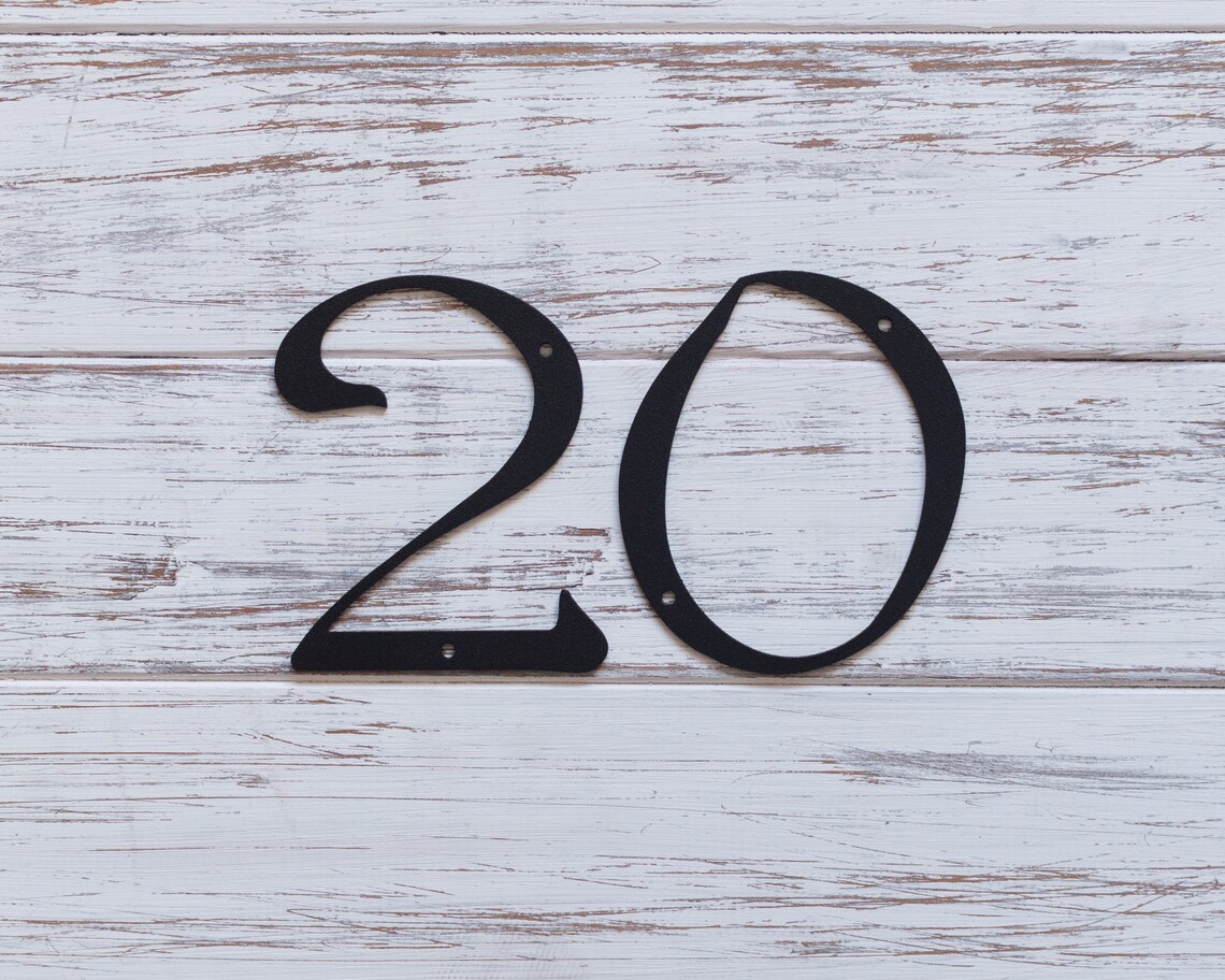 4 Inch Metal House Numbers and Letters Modern House Numbers - Etsy