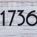6 Inch Metal House Numbers and Letters, Modern House Numbers, Classic ...