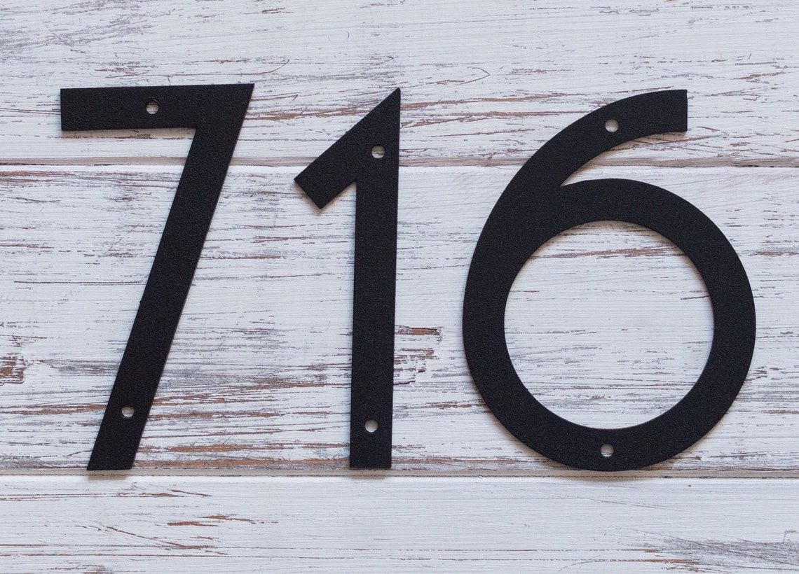 10 Inch Metal House Numbers and Letters 10 Modern House | Etsy