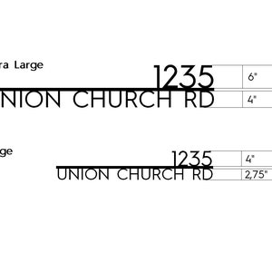 Extra Large House Numbers, House Number Plaque, Address Number Sign ...