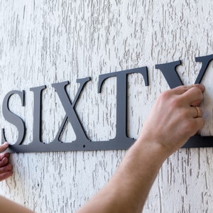 4 Inch Large House Number, Modern Metal Letters,metal Address Plaque ...