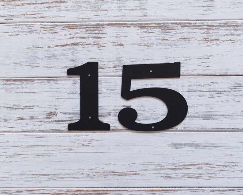 4 Inch Metal House Numbers and Letters Modern House Numbers | Etsy