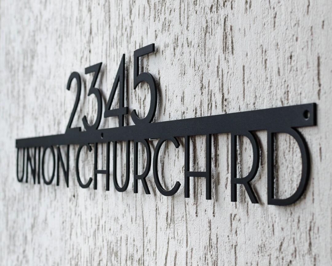 Extra Large House Numbers, Address Number Sign, Modern House Numbers ...