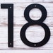 8 Inch Metal House Numbers and Letters, Modern House Numbers, Classic ...