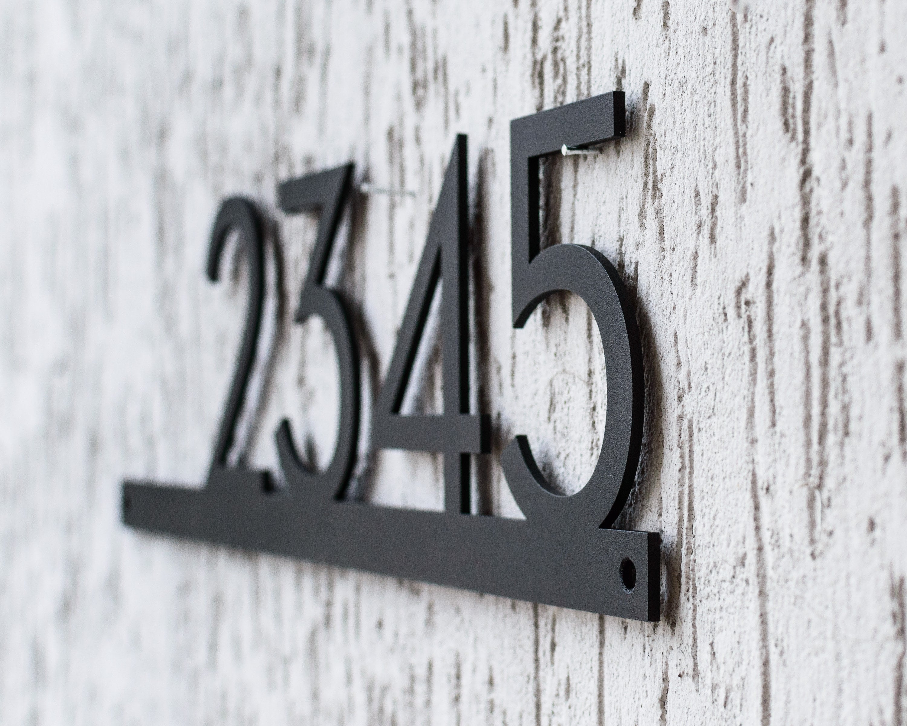 Metal Address Plaque Modern House Numbers House Number - Etsy