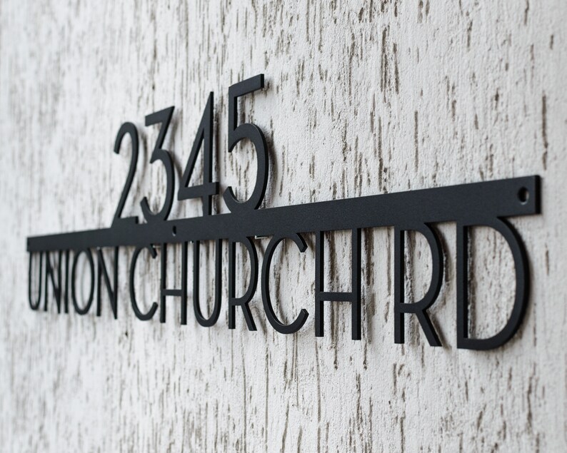 Large House Numbers House Number Plaque Modern House - Etsy