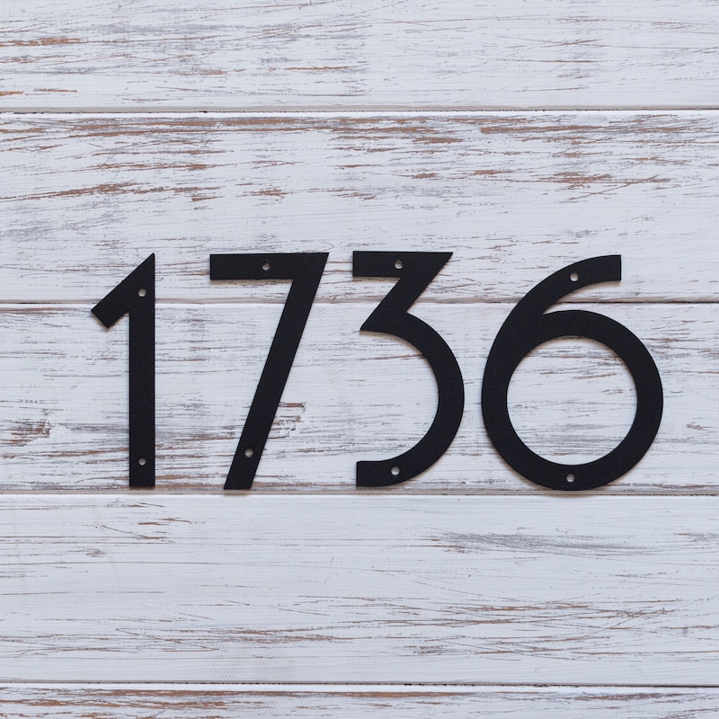 Classic House Number - Etsy