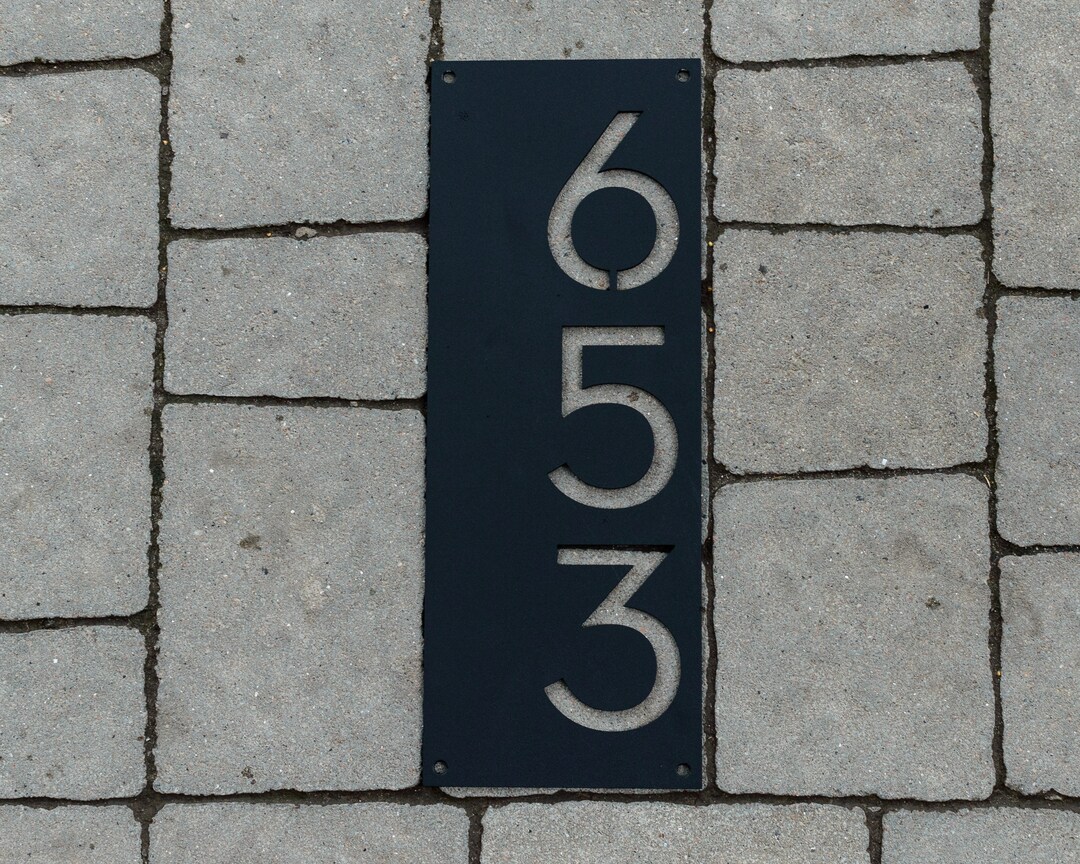 Modern Vertical House Numbers, House Numbers Addres Sign, House Number ...