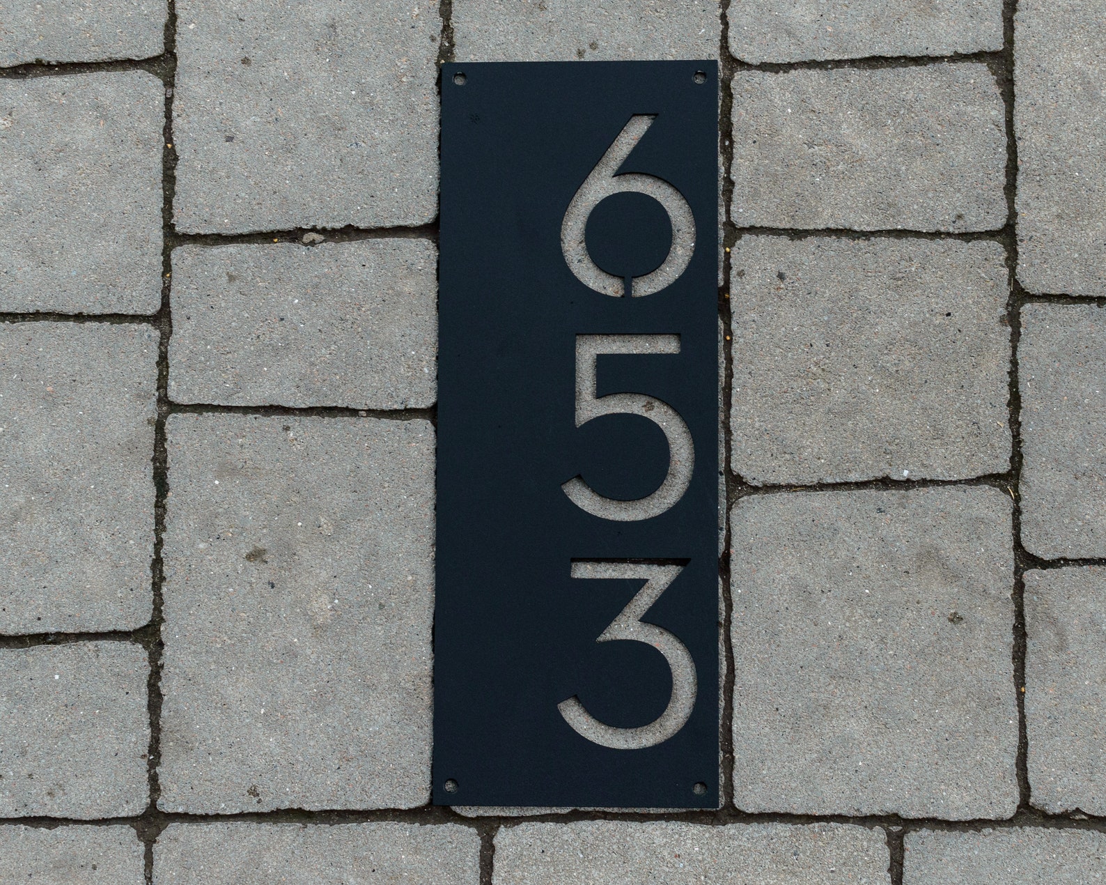 Modern Vertical House Numbers House Numbers Addres Sign | Etsy