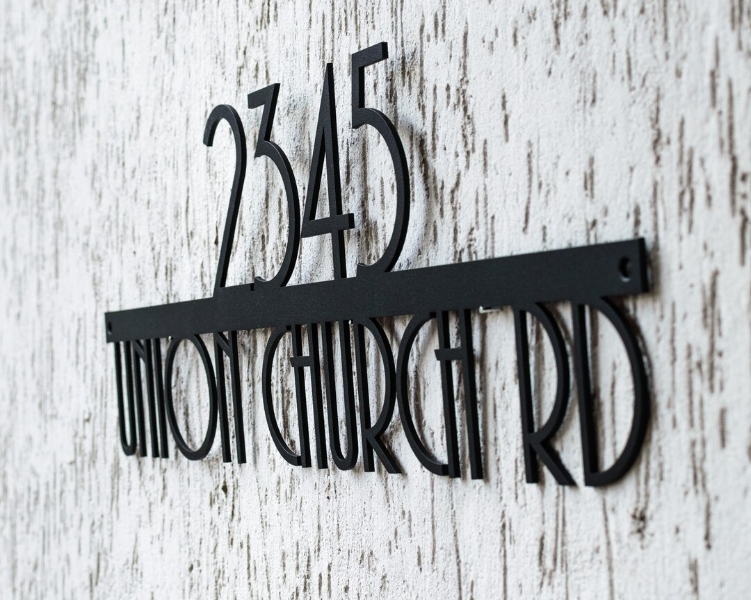 Extra Large House Number Plaque, Modern House Numbers, Metal Address ...