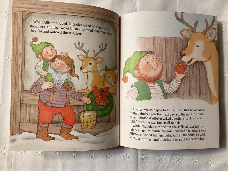 A Little Golden Book the Littlest Christmas Elf 1987 - Etsy