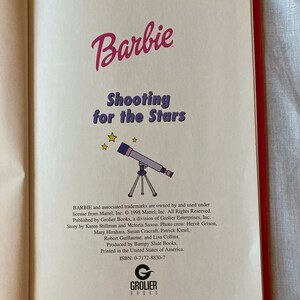 1998 Mattel Barbie Books Published by Grolier Books - Etsy