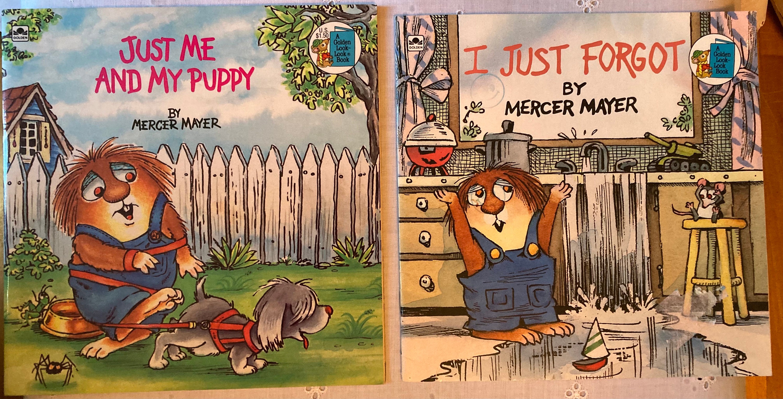 Two Delightful Vintage Mercer Mayer Books Just Me and My - Etsy