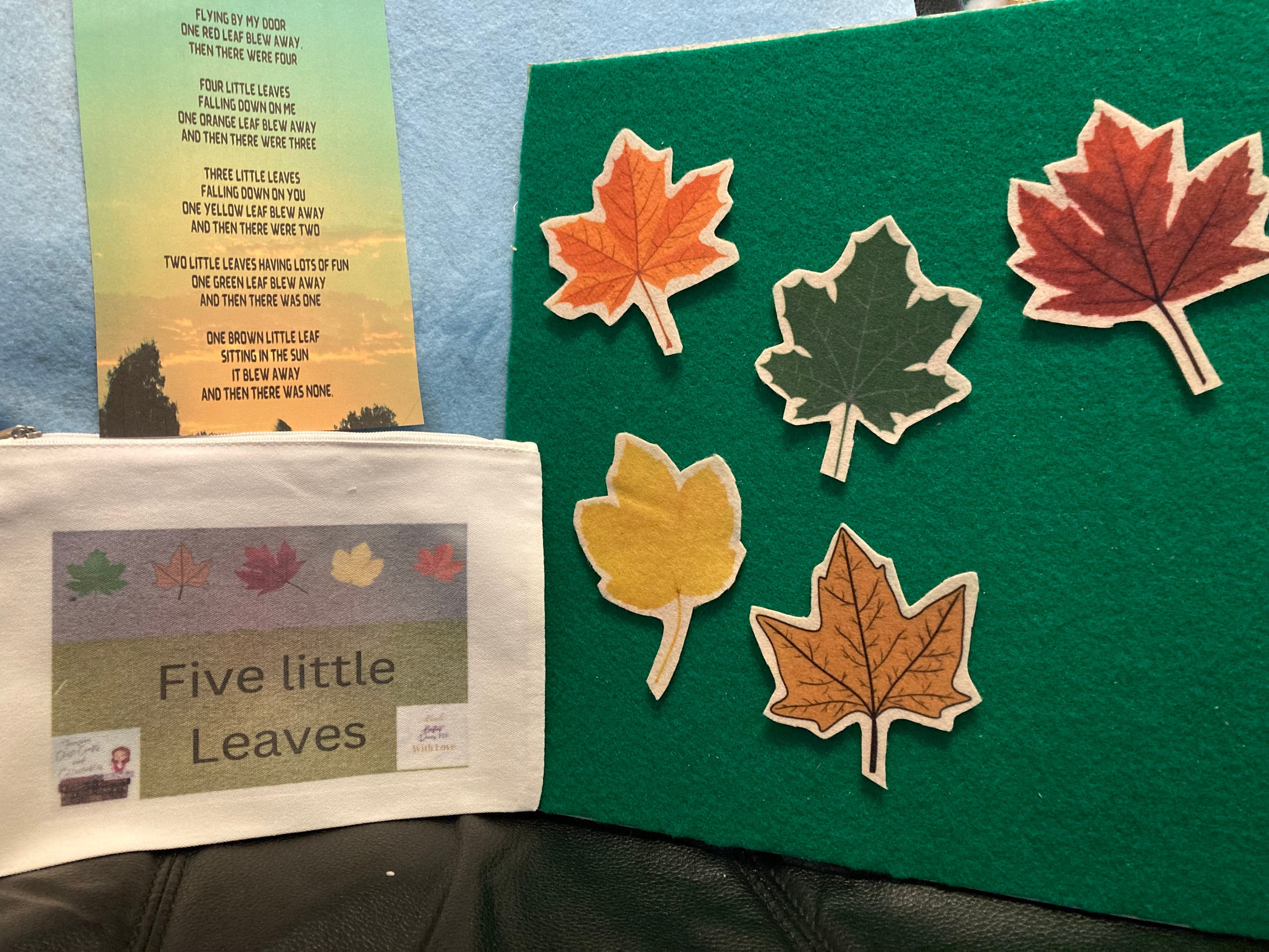 Five Little Leaves Flannel Board Story - Fall Felt Story - Etsy