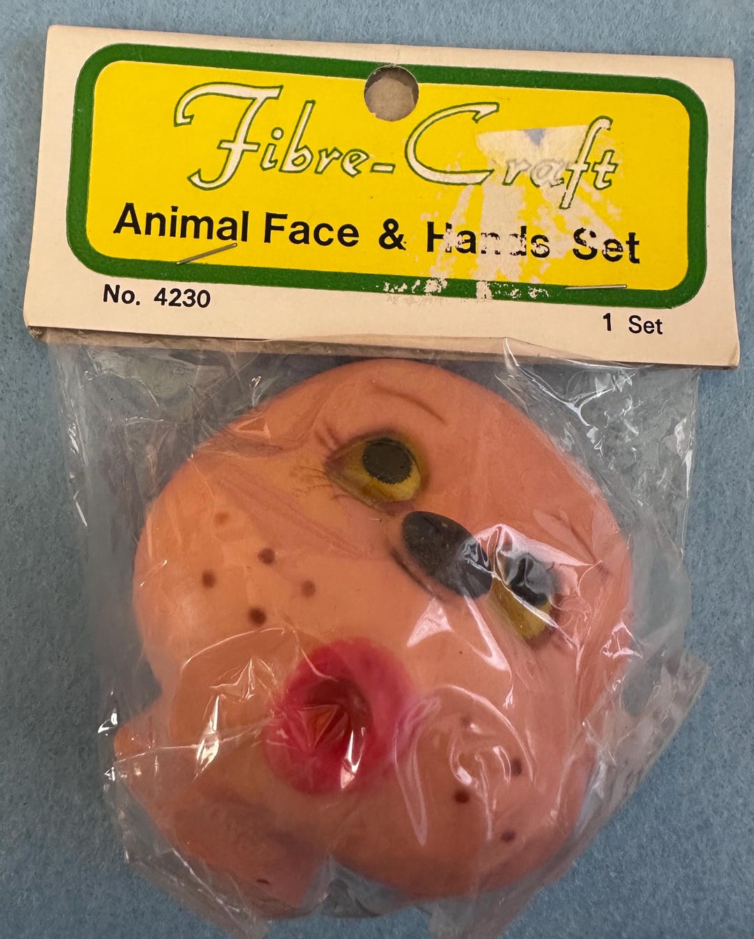 Vintage Fibre-craft Animal Face and Hands Set No. 4230 New Set of Two ...