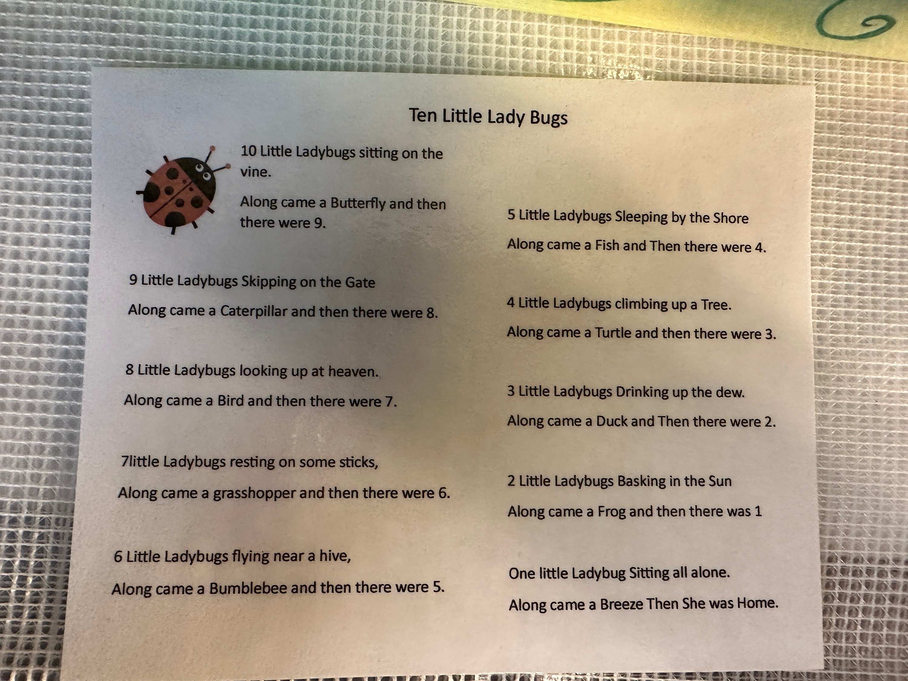 Ten Little Ladybugs Flannel Board Story Felt Story Ten Little Ladybugs ...