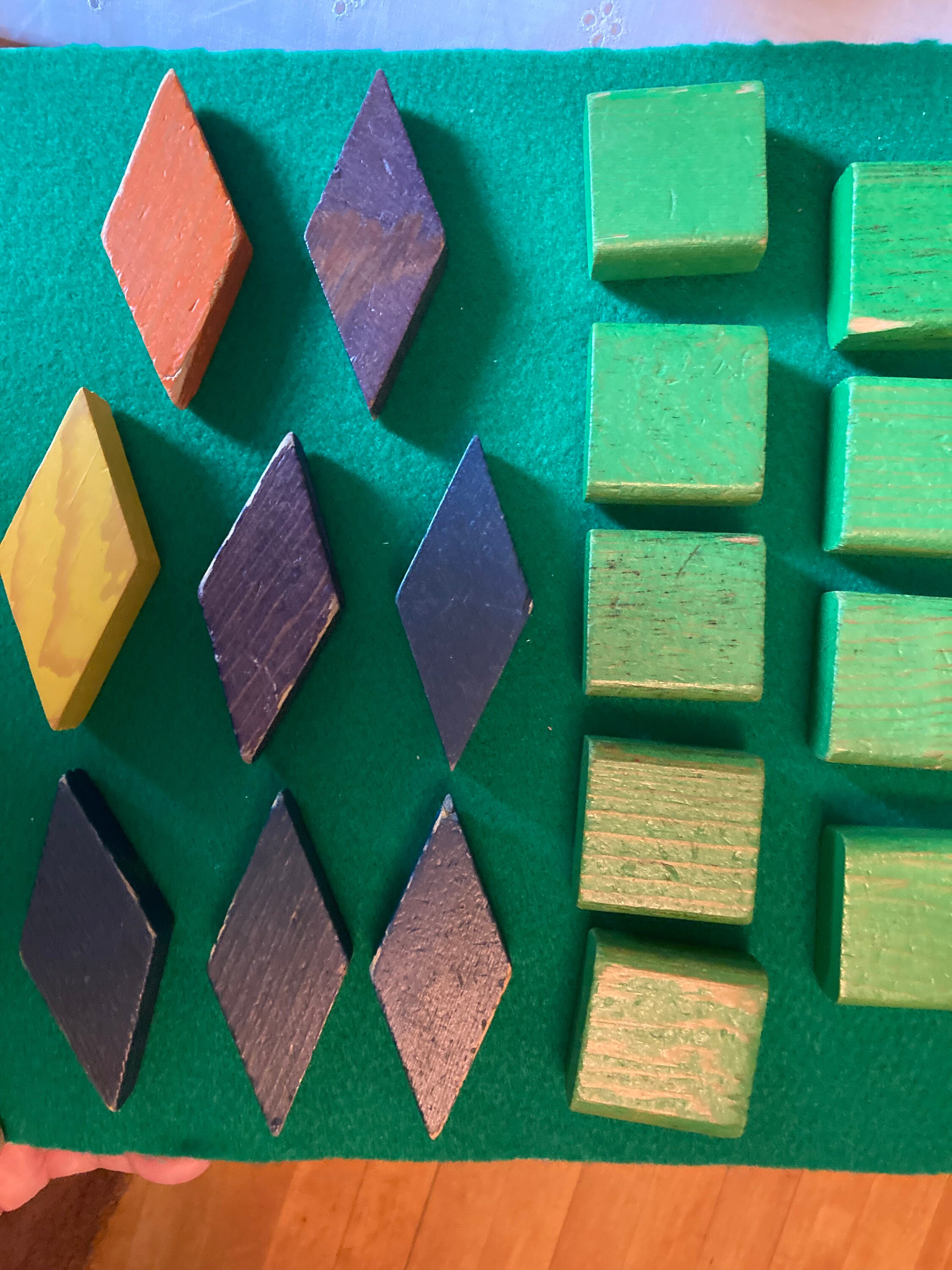 Playskool Colored Blocks Vintage 1969 Wooden Playskool Colored Blocks ...