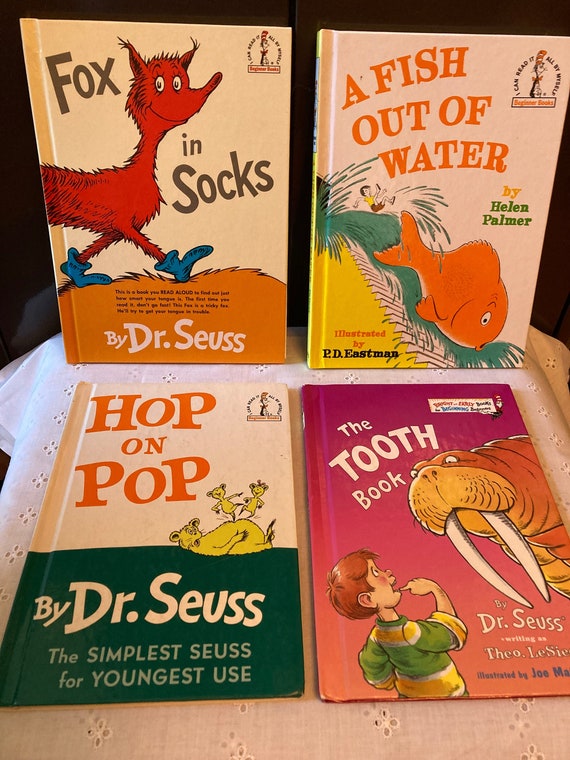 Four Classic Hardcover Dr Suess Books A Fish out of Water | Etsy