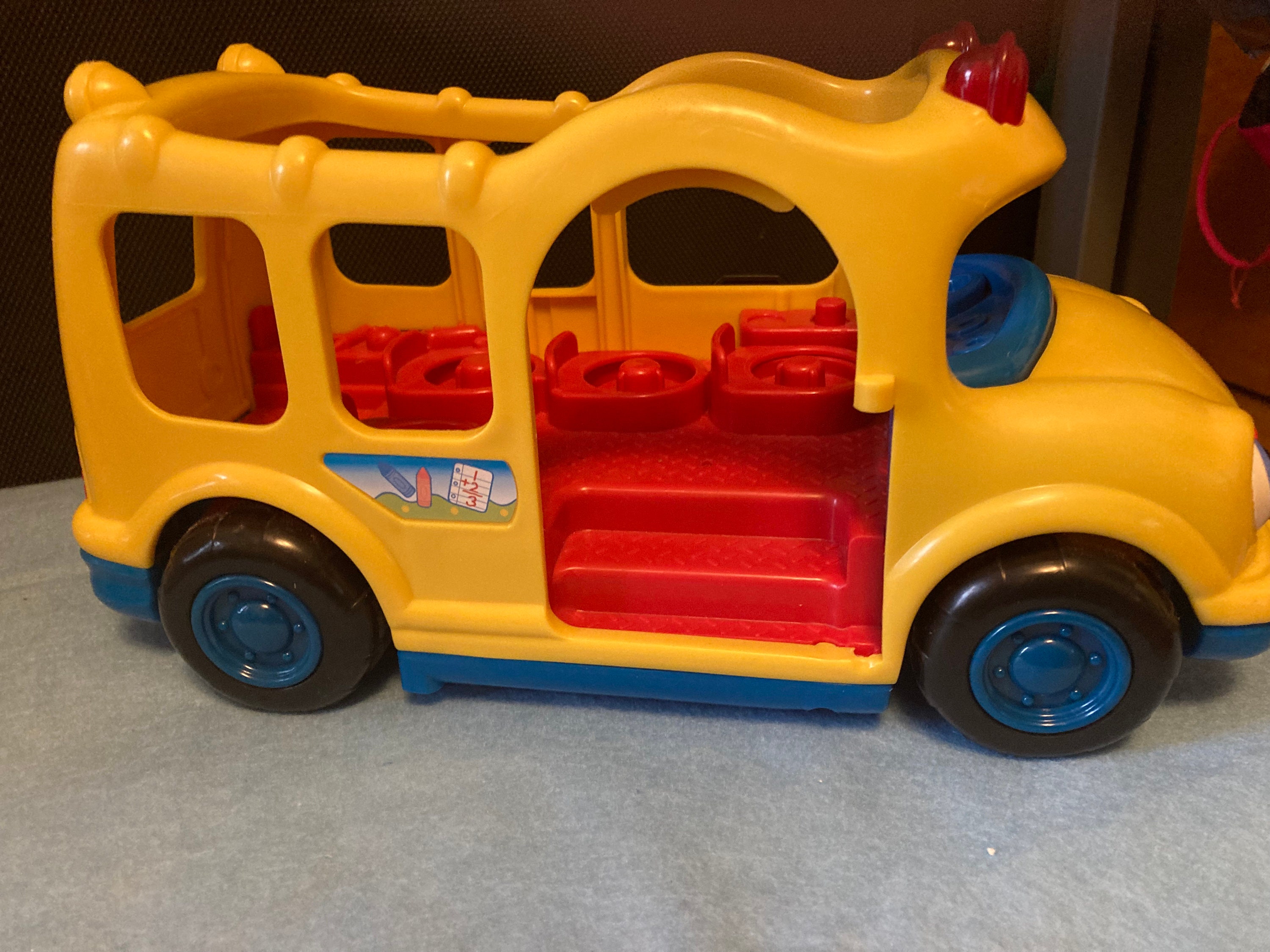 Fisher Price Mattel 2005 Little People School Bus W/sounds & Lights - Etsy
