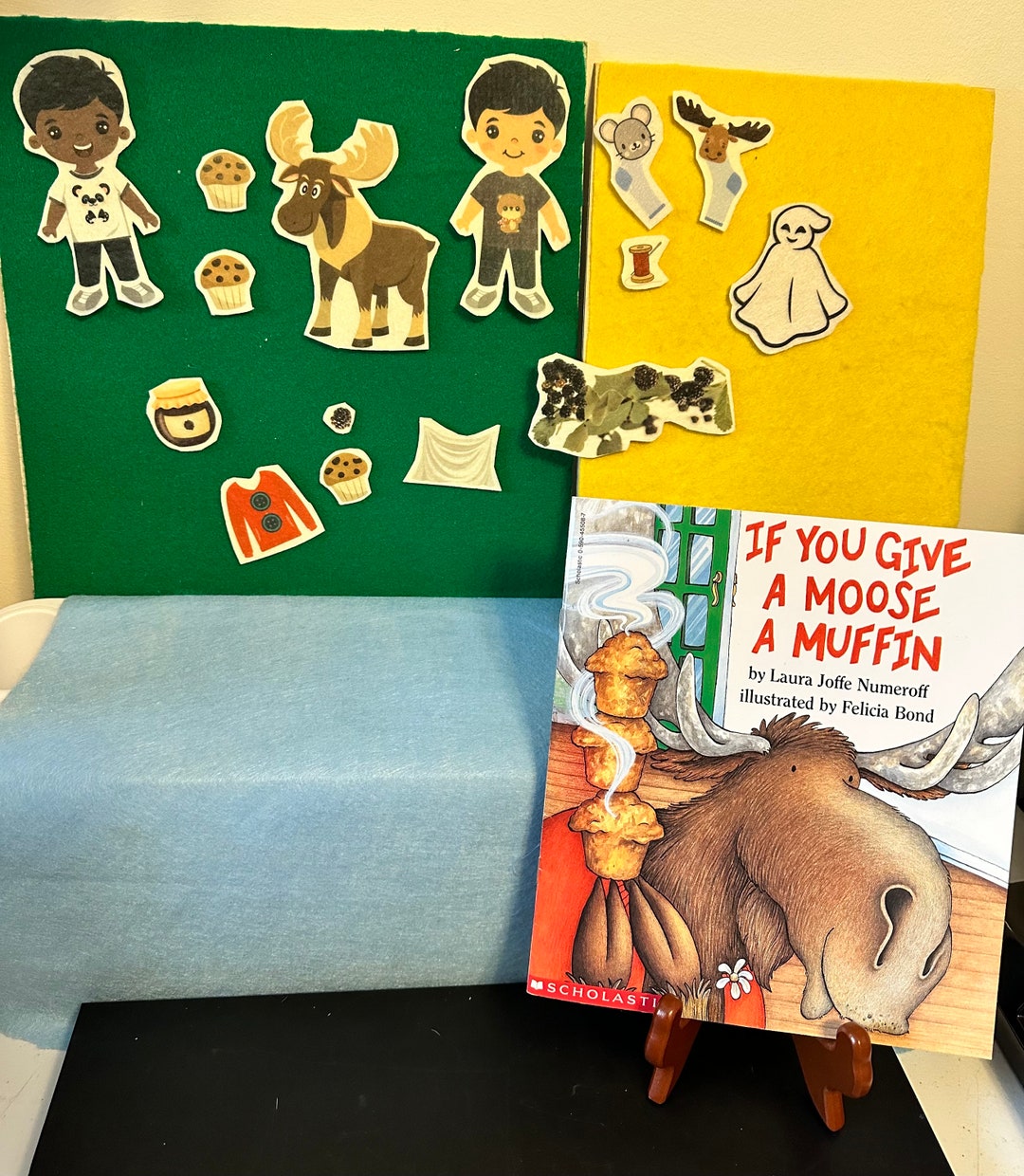 If You Give a Moose A Muffin Flannel Board Story - Felt Story - 15 ...