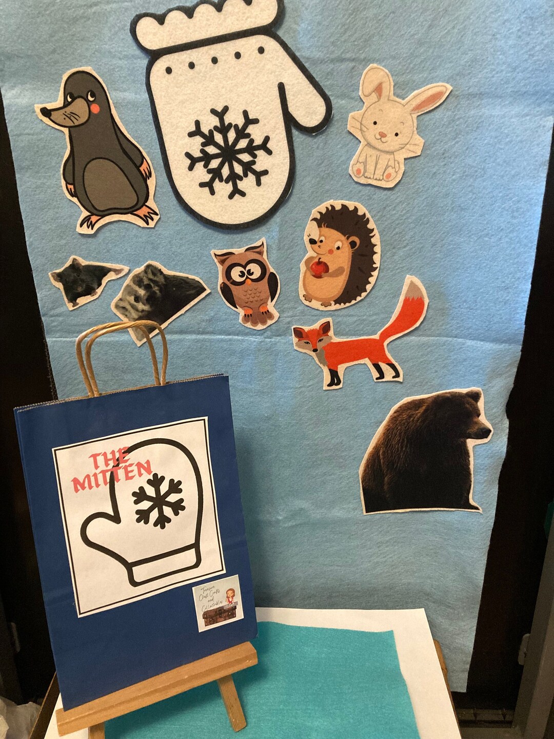 The Mitten Flannel Board Story - - Etsy