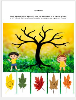Five Little Leaves Flannel Board Story - Fall Felt Story - Etsy
