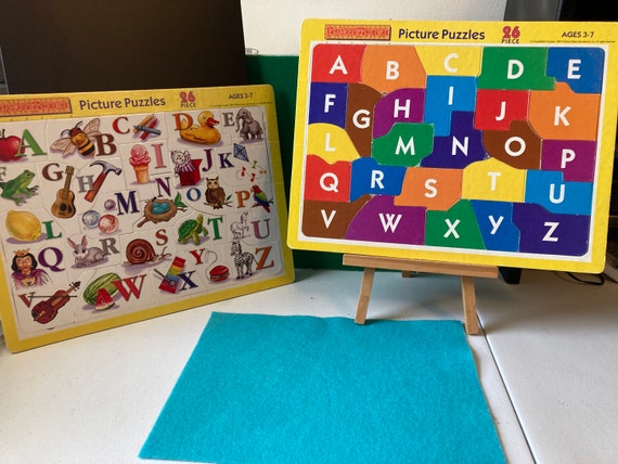 26 Piece Puzzle Patch Puzzles Two Alphabet Puzzle Patch - Etsy