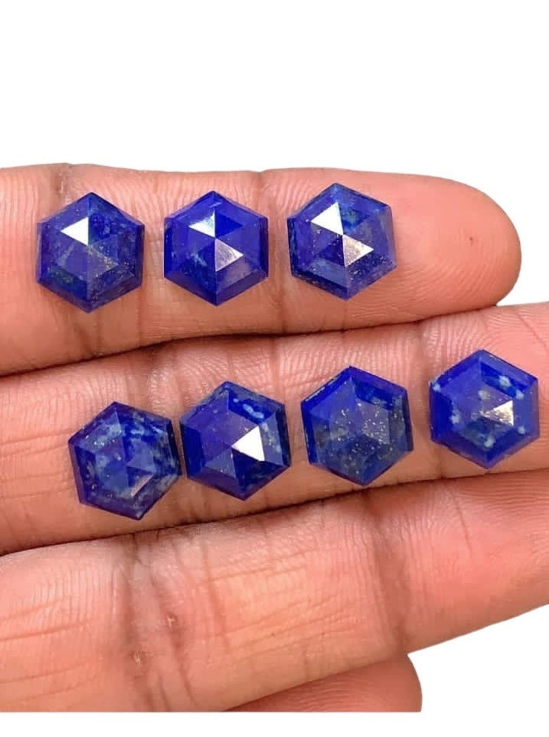 8x8mm 10x10mm and 12x12mm Natural Lepis Hexagon Shape, Step Cut Flat ...