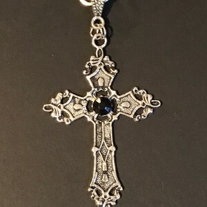 Large Cross on Chunky Chain Gothic - Etsy