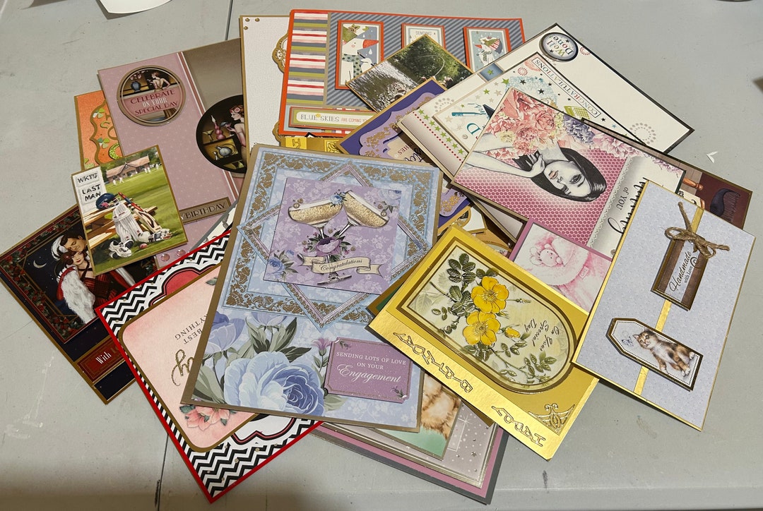 1kg of Greetings Card Toppers Ready Made - Etsy