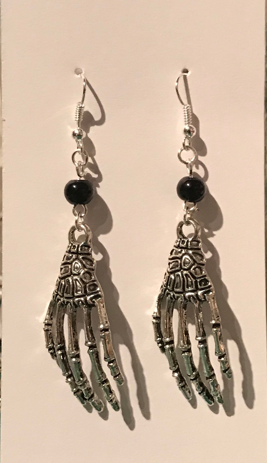 Skeleton Hands Earrings Gothic Halloween - Etsy