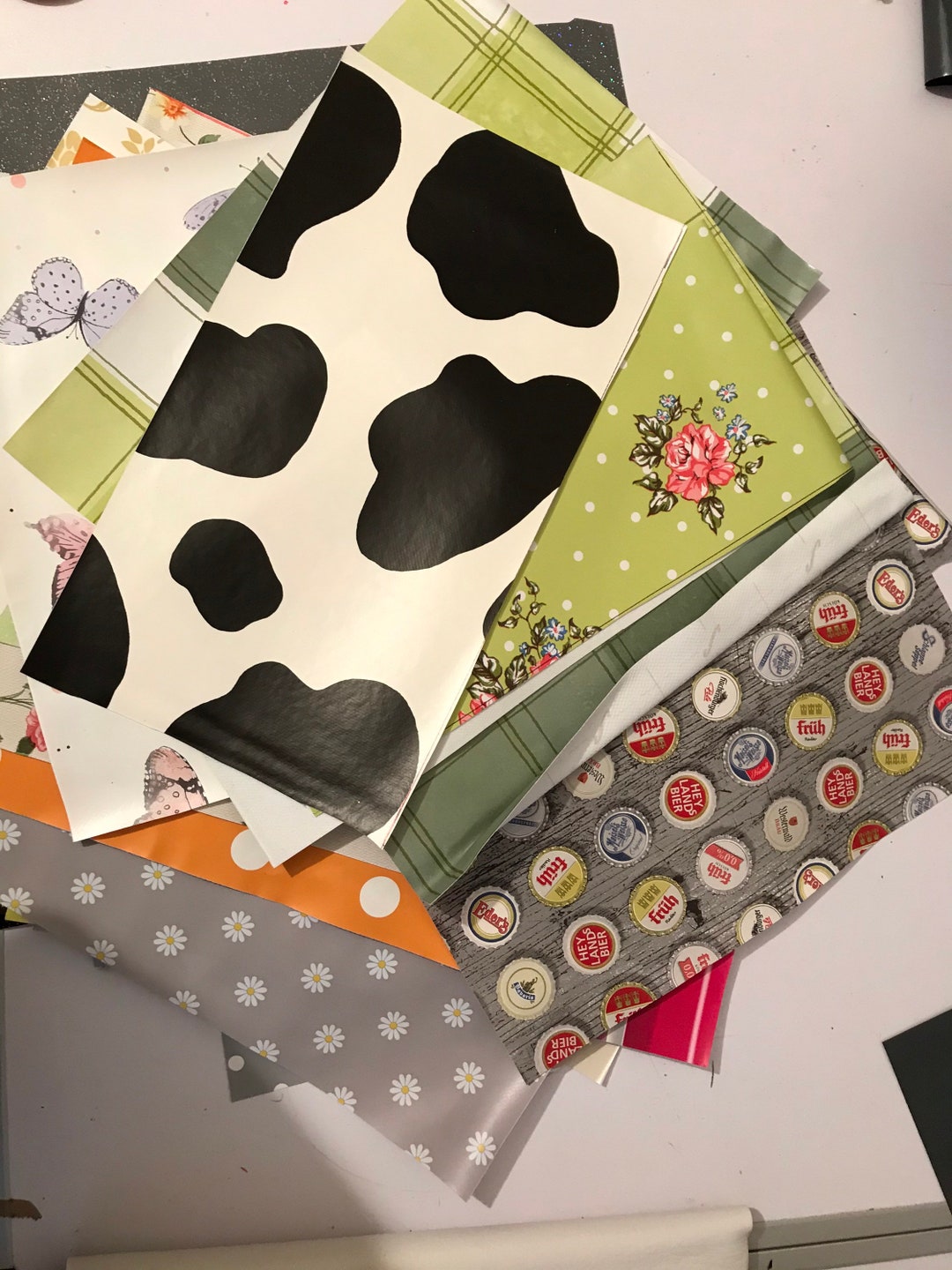 2kgs Oilcloth and PVC Vinyl Remnants/off Cuts Ideal Bunting Small ...