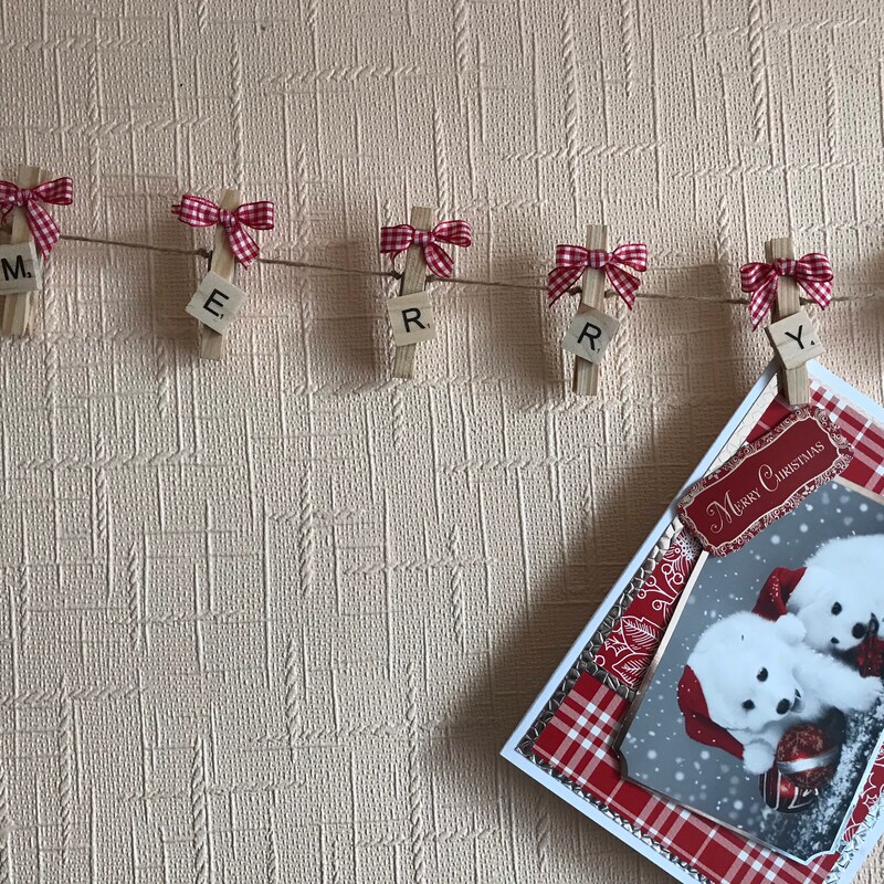 Christmas Card Holder - Etsy