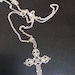 Large Cross on a Silver Plated Chain Gothic Tibetan Silver - Etsy