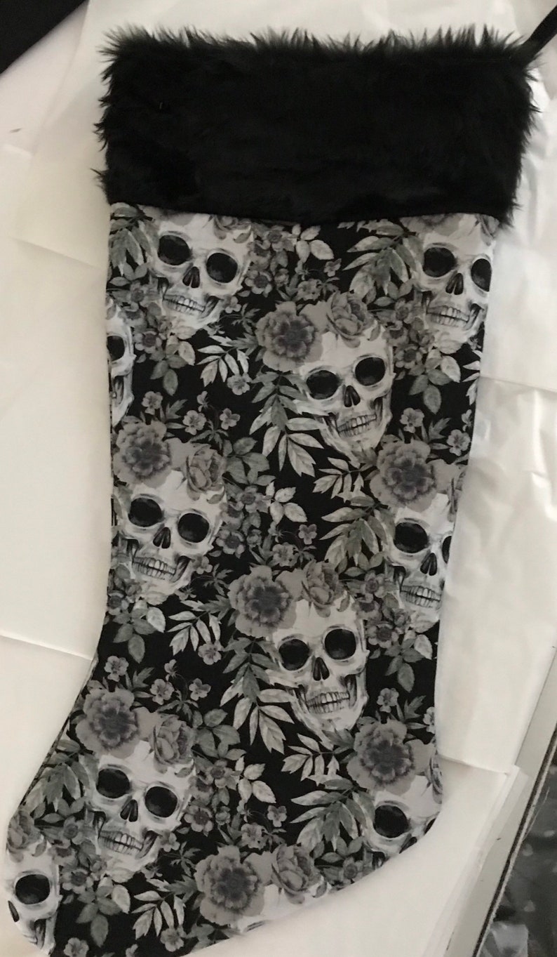 Gothic Style Christmas Stocking - Etsy