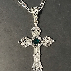Large Cross on Chunky Chain Gothic - Etsy