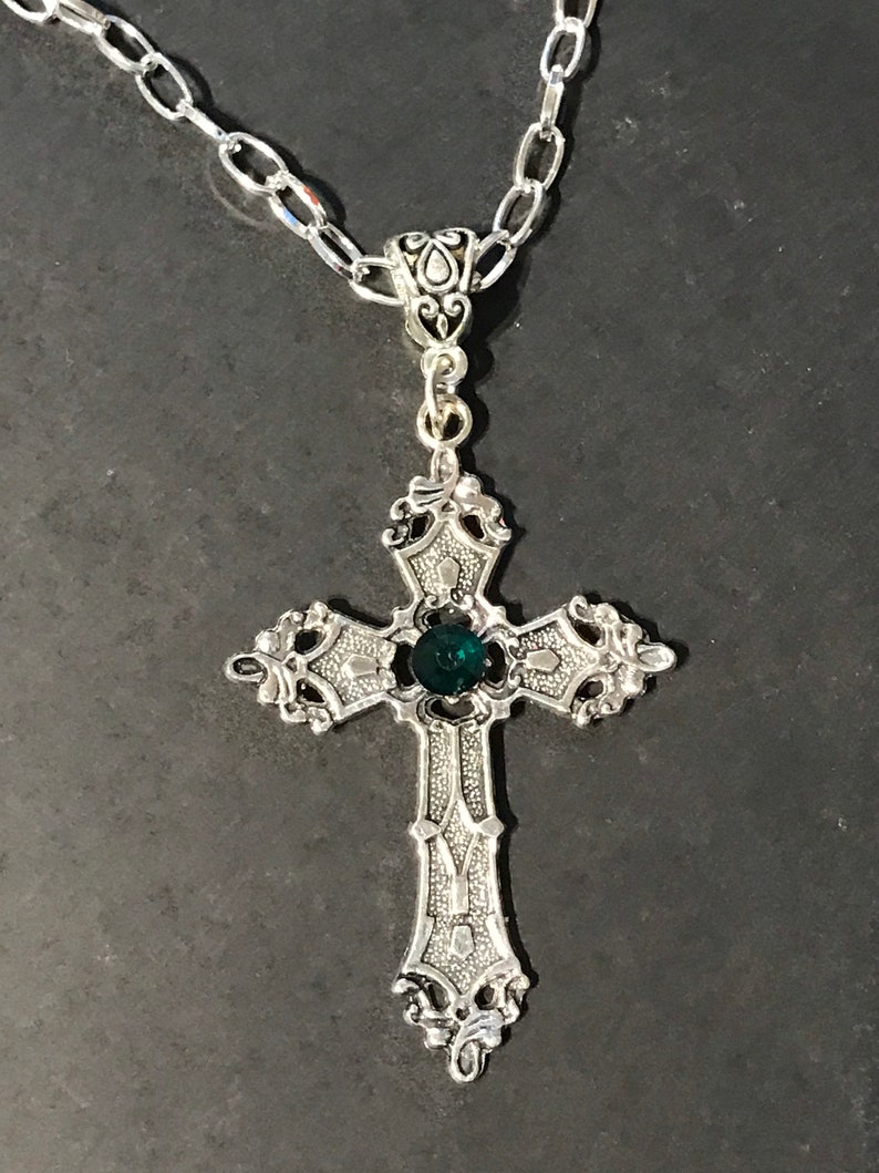 Large Cross on Chunky Chain Gothic - Etsy