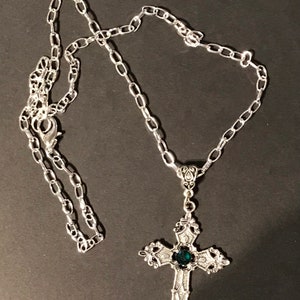 Large Cross on Chunky Chain Gothic - Etsy