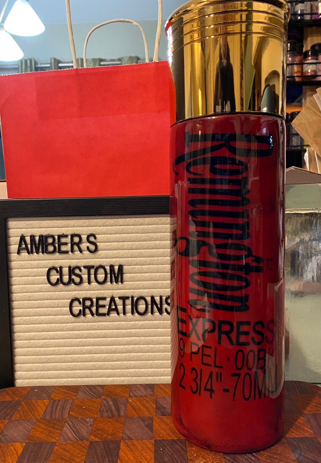 Shotgun Shell Thermos Rustic - Etsy