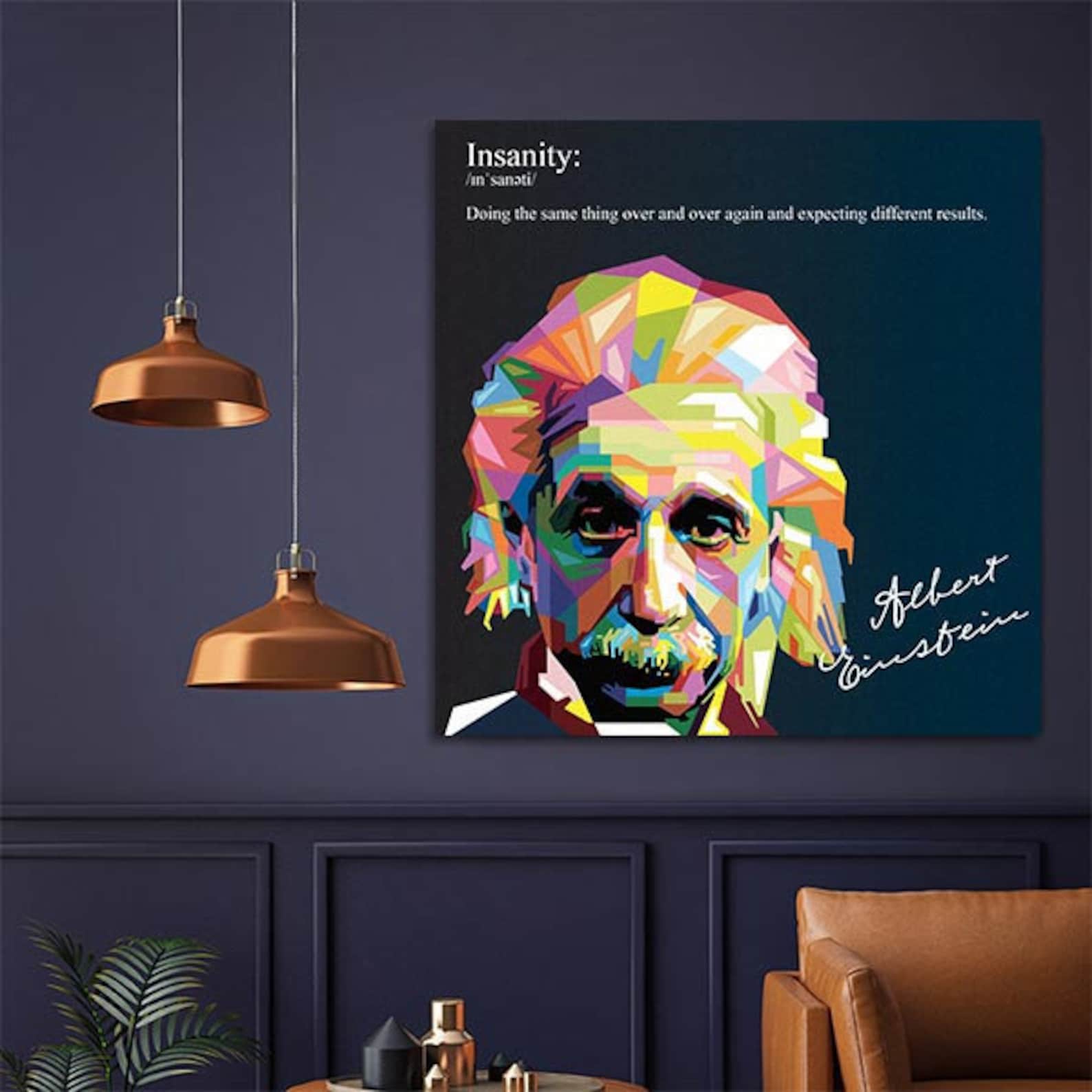 Albert Einstein Quotes Insanity Definition,inspirational Quotes Print ...